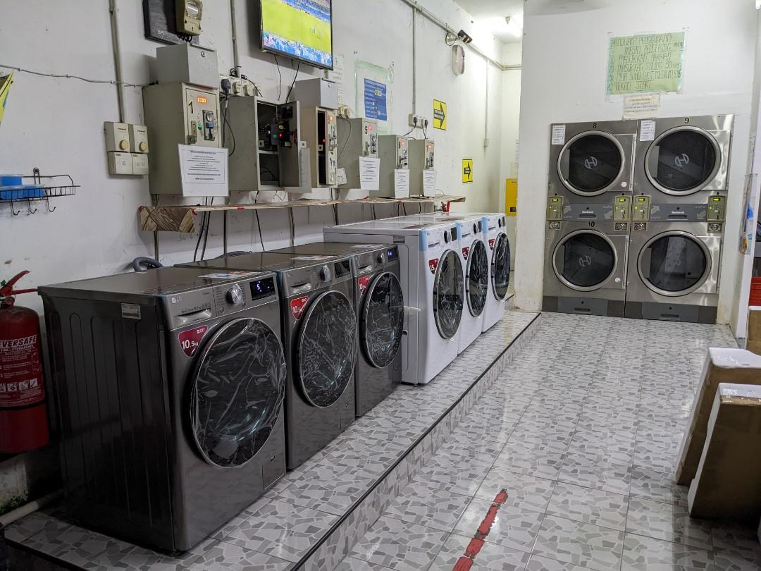 Mesin Basuh Layan Diri Bajet Front Load 10.5kg/15kg, TV & Home ...