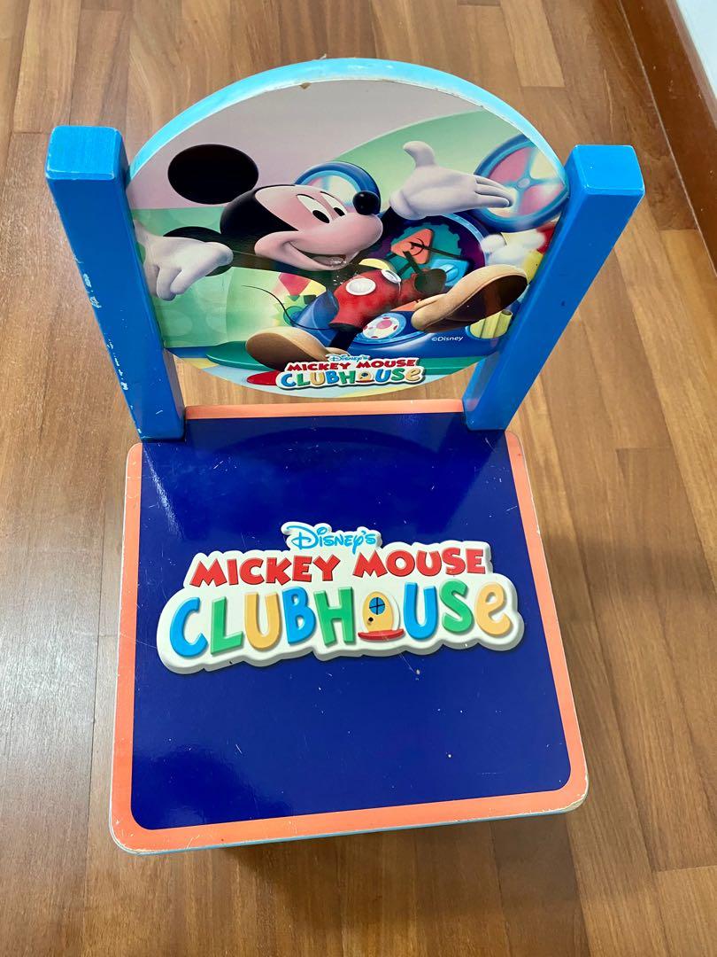 Mickey Mouse Clubhouse Wooden Table & Chairs Set, Babies & Kids, Baby ...