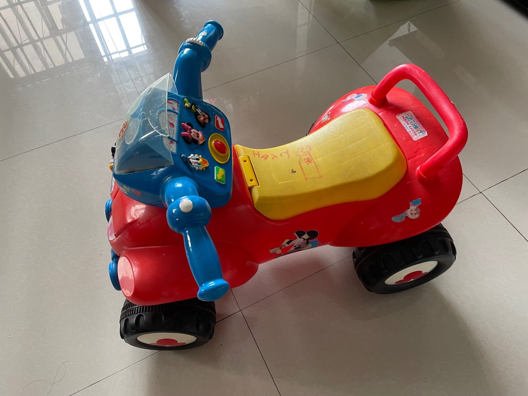 Mickey Mouse Ride-On Car (heavy duty), Hobbies & Toys, Toys & Games on ...