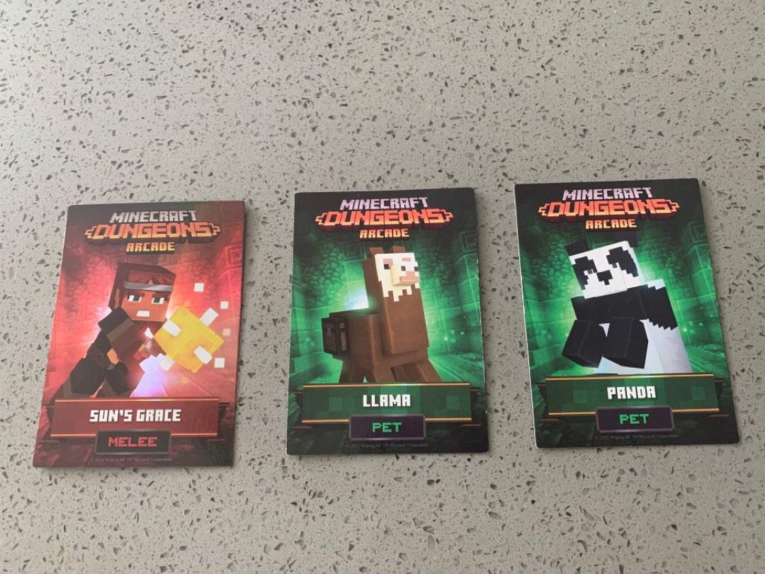 Minecraft Dungeon arcade cards, Hobbies & Toys, Toys & Games on Carousell