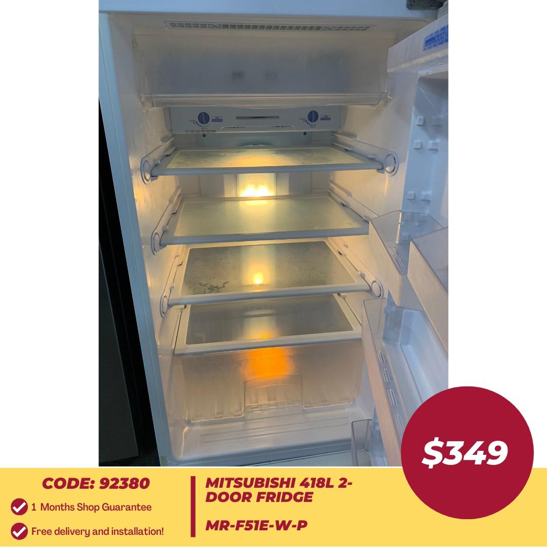 MITSUBISHI 418L 2-Door Fridge MR-F51E-W-P (92380), TV & Home Appliances ...