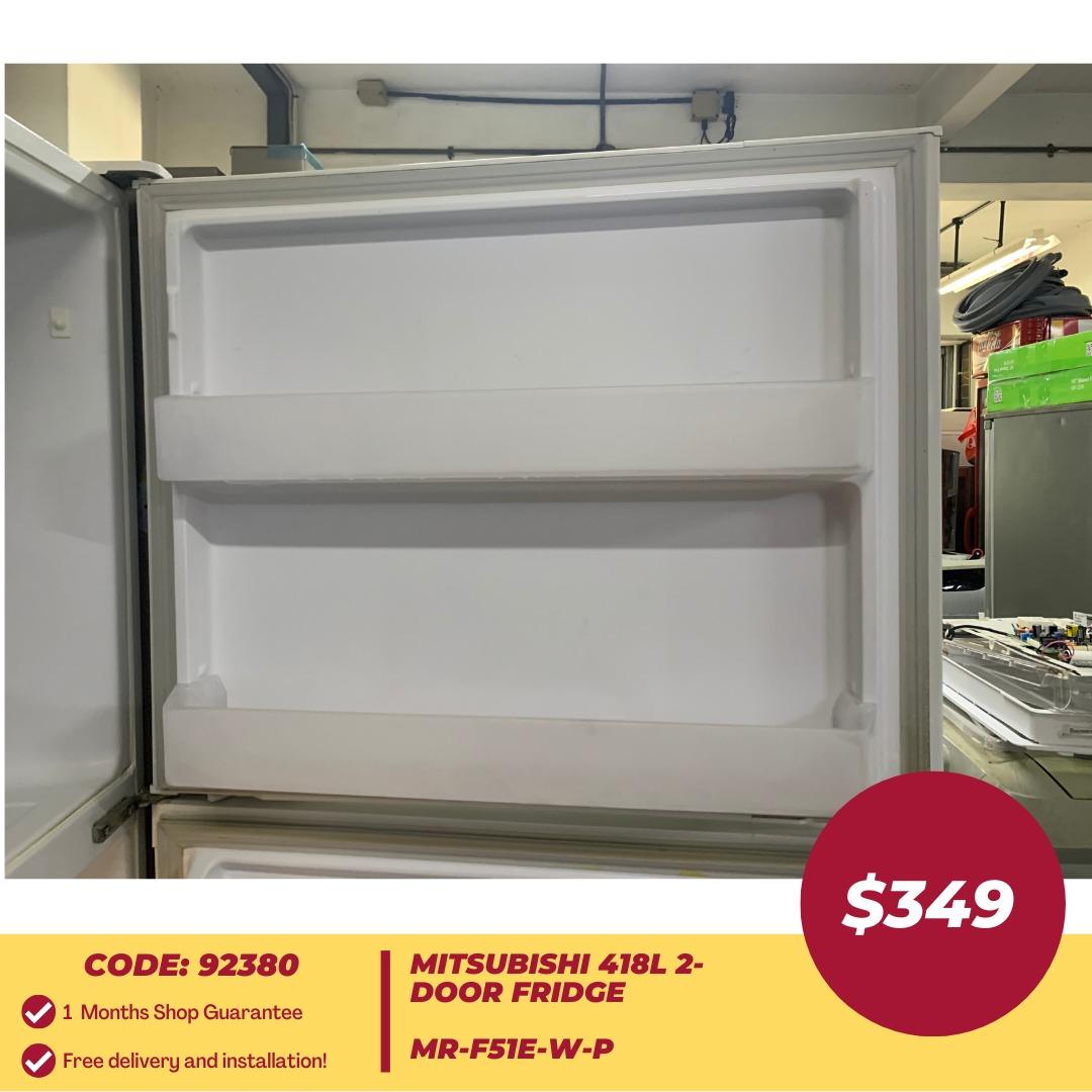 MITSUBISHI 418L 2-Door Fridge MR-F51E-W-P (92380), TV & Home Appliances ...