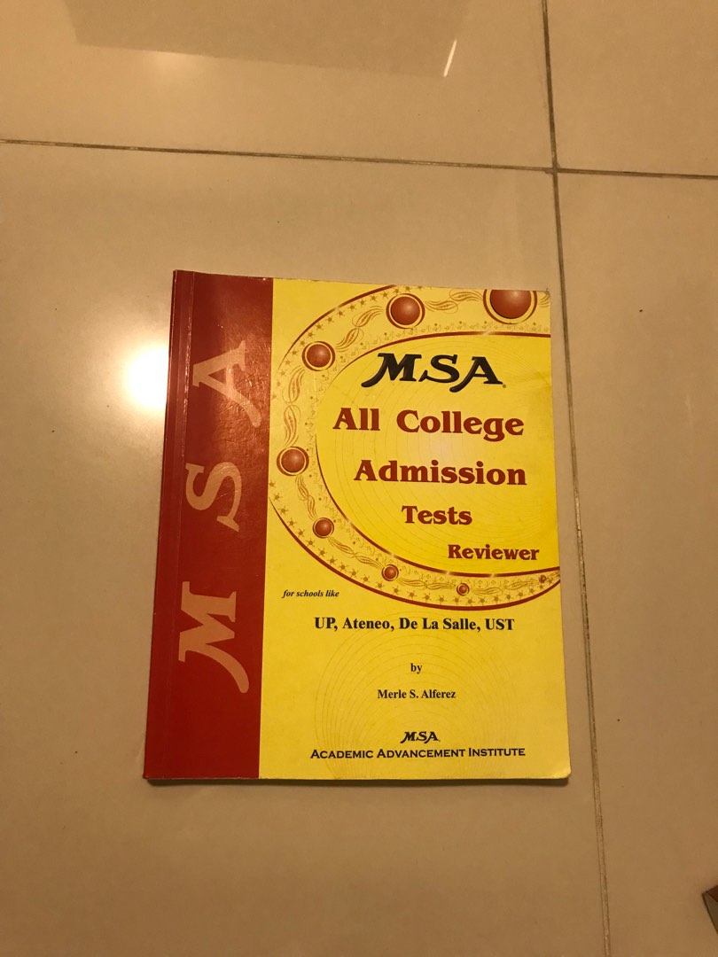 MSA All College Admissions Test Reviewer (UP, Ateneo, DLSU, UST ...