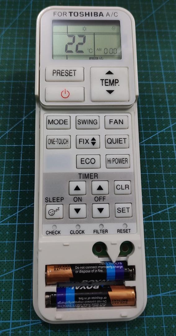 New Replacement Toshiba Aircon Remote Control DZ-01 WC-TA05NE WC-TA07NE WC-TA04NE, TV & Home ...