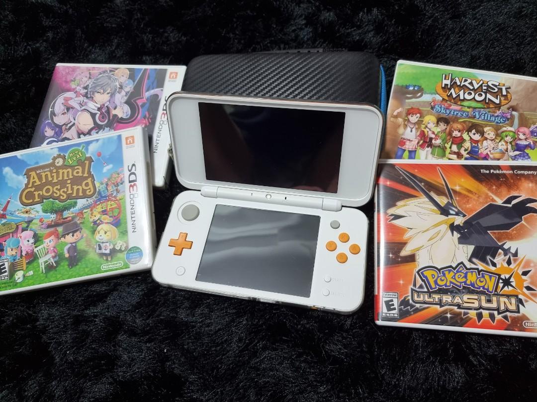 Nintendo 2DS XL - Orange and White (With Games), Video Gaming, Video ...