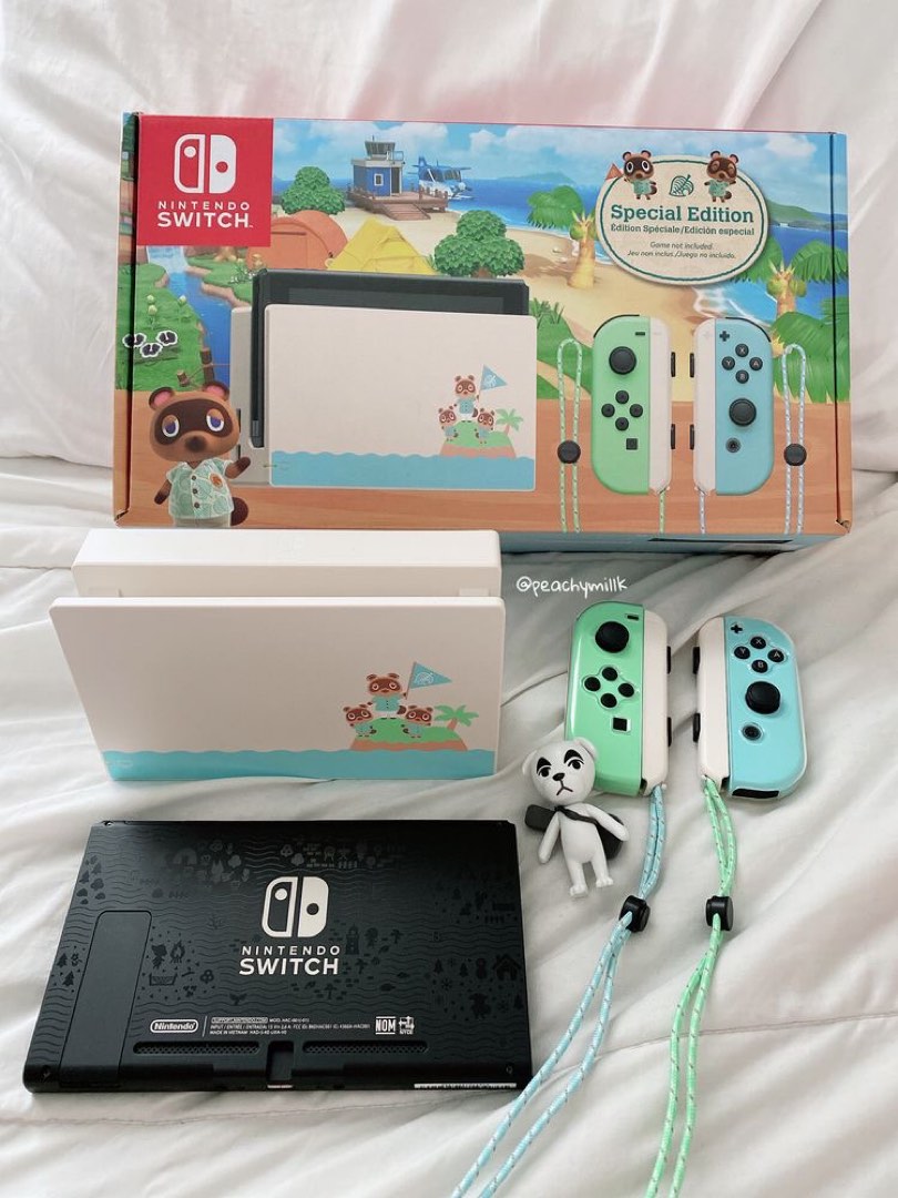 Nintendo Switch Animal Crossing Edition (Gen 2), Video Gaming, Video ...
