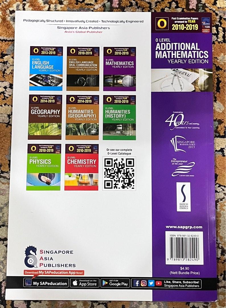 O Level A math TYS yearly, Hobbies & Toys, Books & Magazines, Assessment Books on Carousell