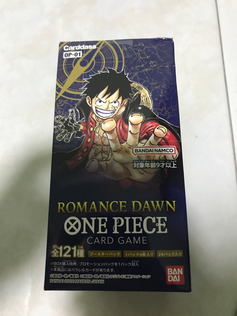 One piece card game op1 romance Dawn sealed box, Hobbies & Toys, Toys & Games on Carousell