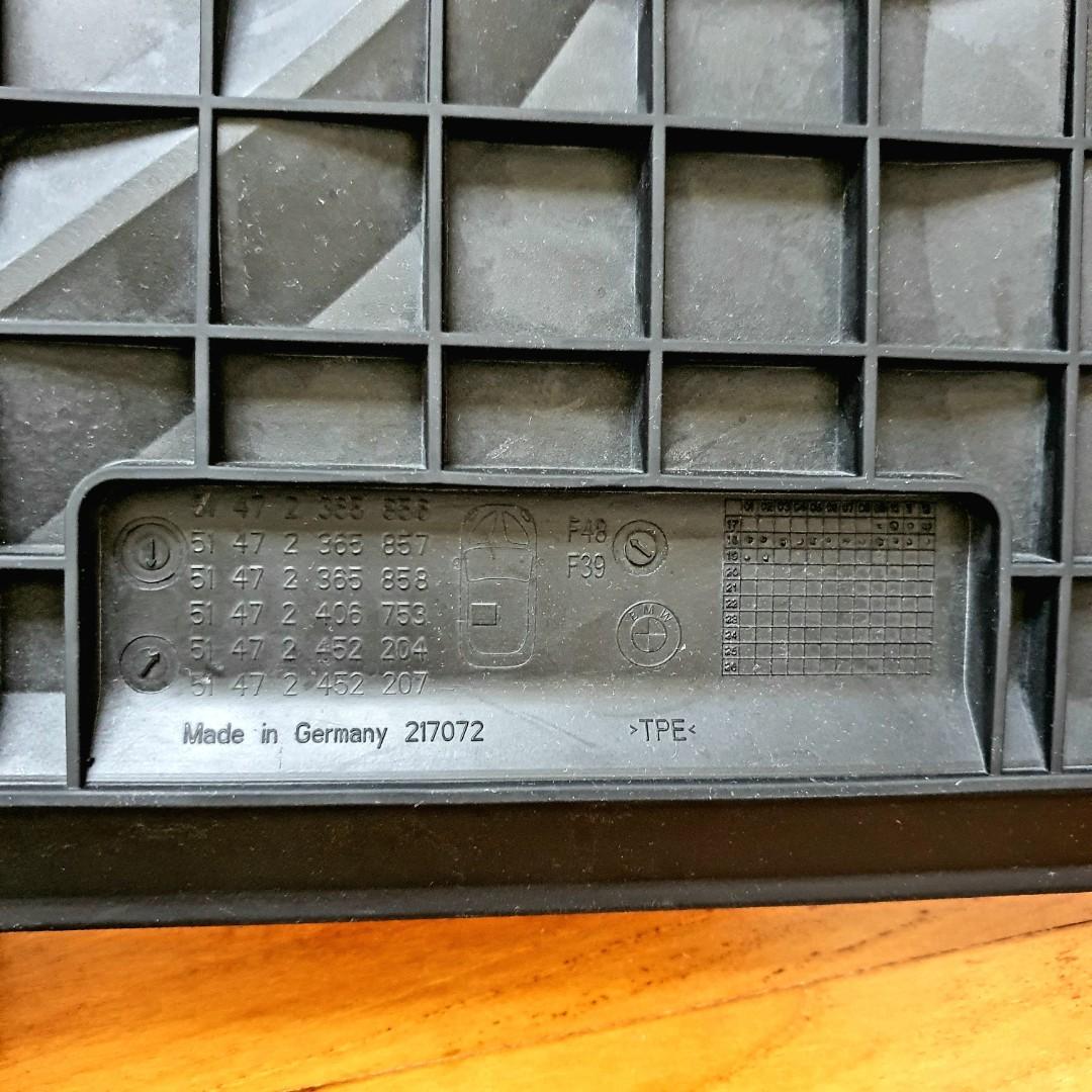 Original BMW X1 F48 All Weather Rubber Floor Mat, Car Accessories ...