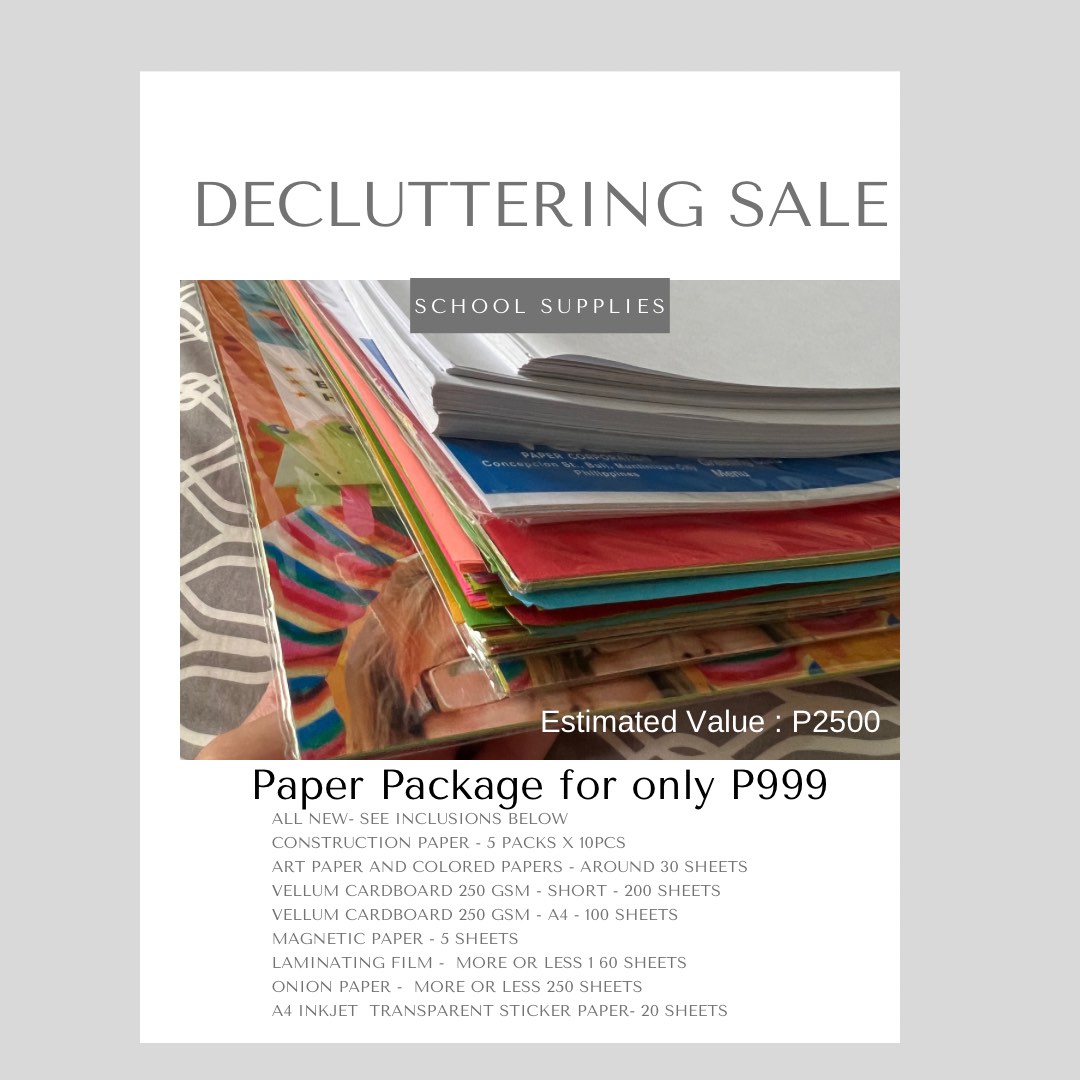 Paper, cardboard, stickers package, Hobbies & Toys, Stationary & Craft ...