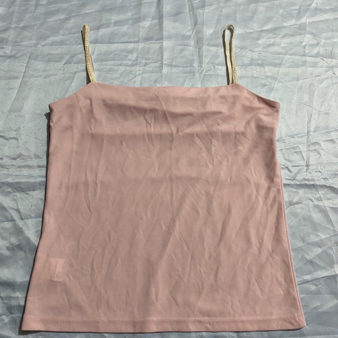 PASTEL PINK SANDO, Women's Fashion, Tops, Sleeveless on Carousell