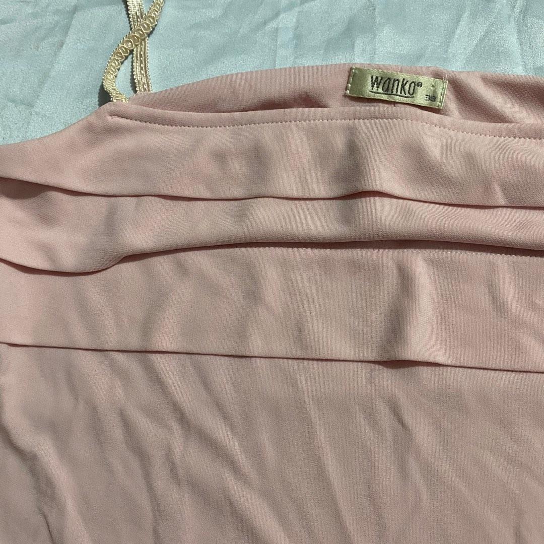 PASTEL PINK SANDO, Women's Fashion, Tops, Sleeveless on Carousell