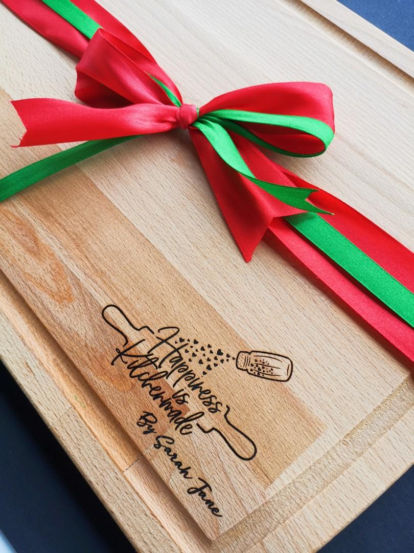 Personalized Wooden Chopping Board with Laser Engravings | Customize ...