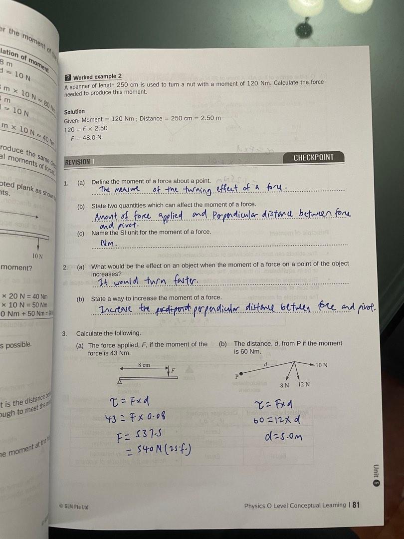 Physics O Level GLM conceptual learning, Hobbies & Toys, Books ...