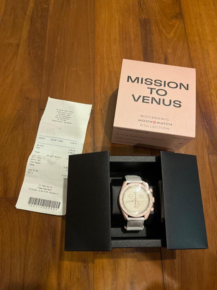 Pink moonswatch mission to venus swatch omega watch, Luxury, Watches on ...