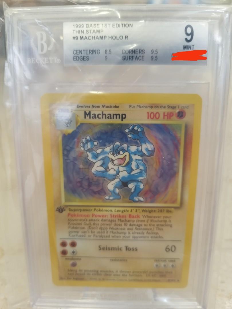 Pokemon: 1999 Machamp Promo BGS Graded 9, Hobbies & Toys, Toys & Games ...