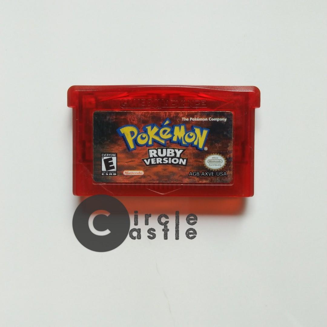 Pokemon Ruby for Gameboy Advance GBA, Video Gaming, Video Games ...