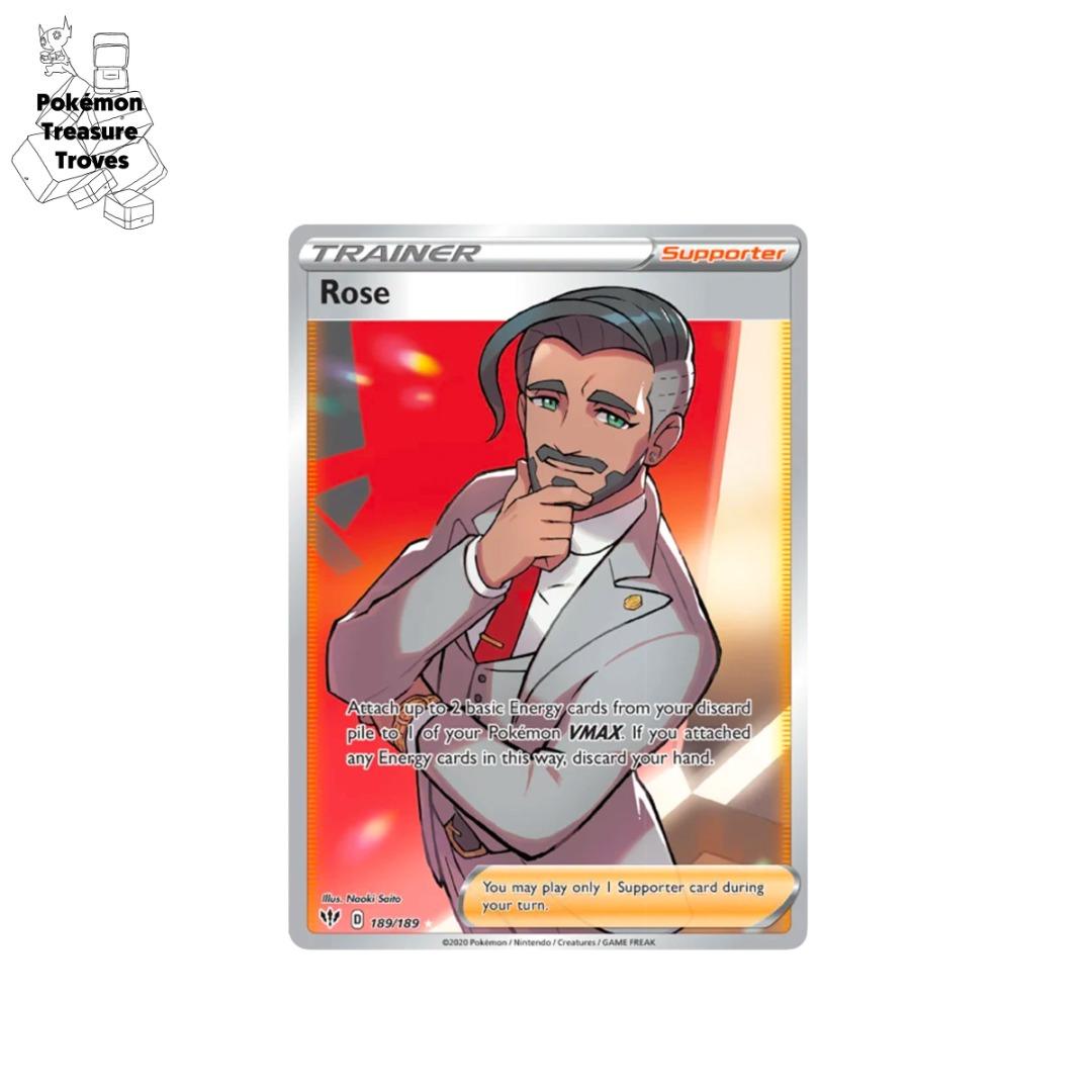 Pokemon Trainer Rose Card, Hobbies & Toys, Toys & Games on Carousell