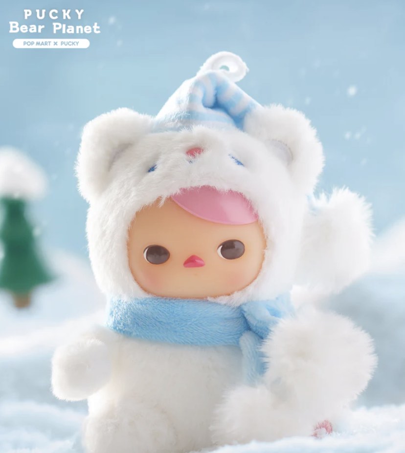 Popmart Pucky Bear planet plush series, Hobbies & Toys, Toys & Games on ...