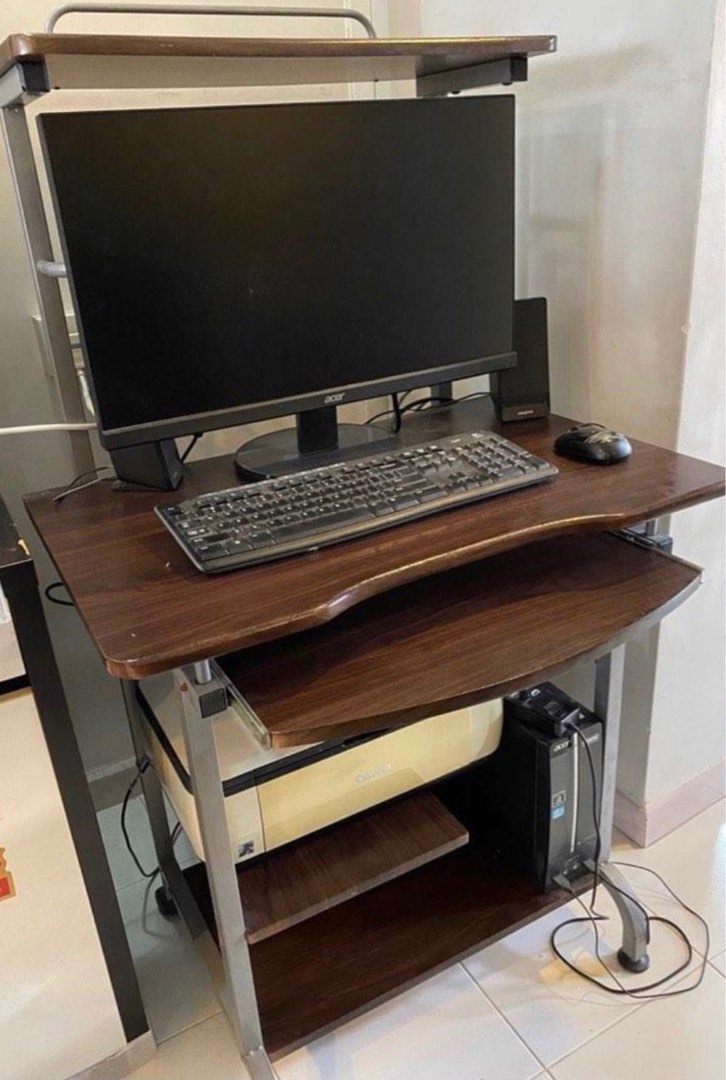 Portable computer table, Furniture & Home Living, Furniture, Tables ...