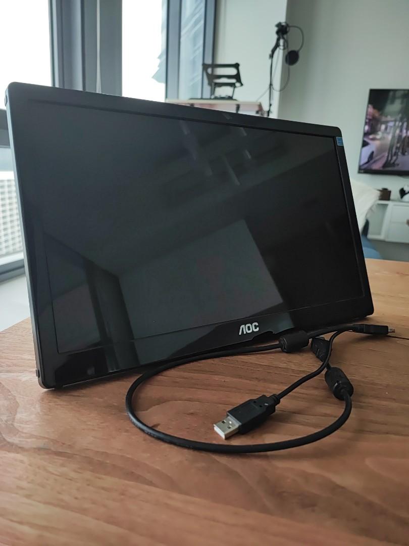 Portable LCD Monitor USB connection, E1659FWU, Computers & Tech, Parts ...