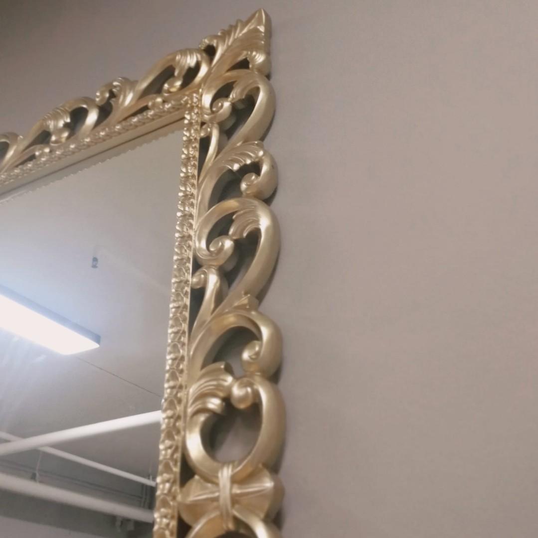Premium Grade Heavy Solid Wood 153 x 191 cm Beautiful Gold French ...