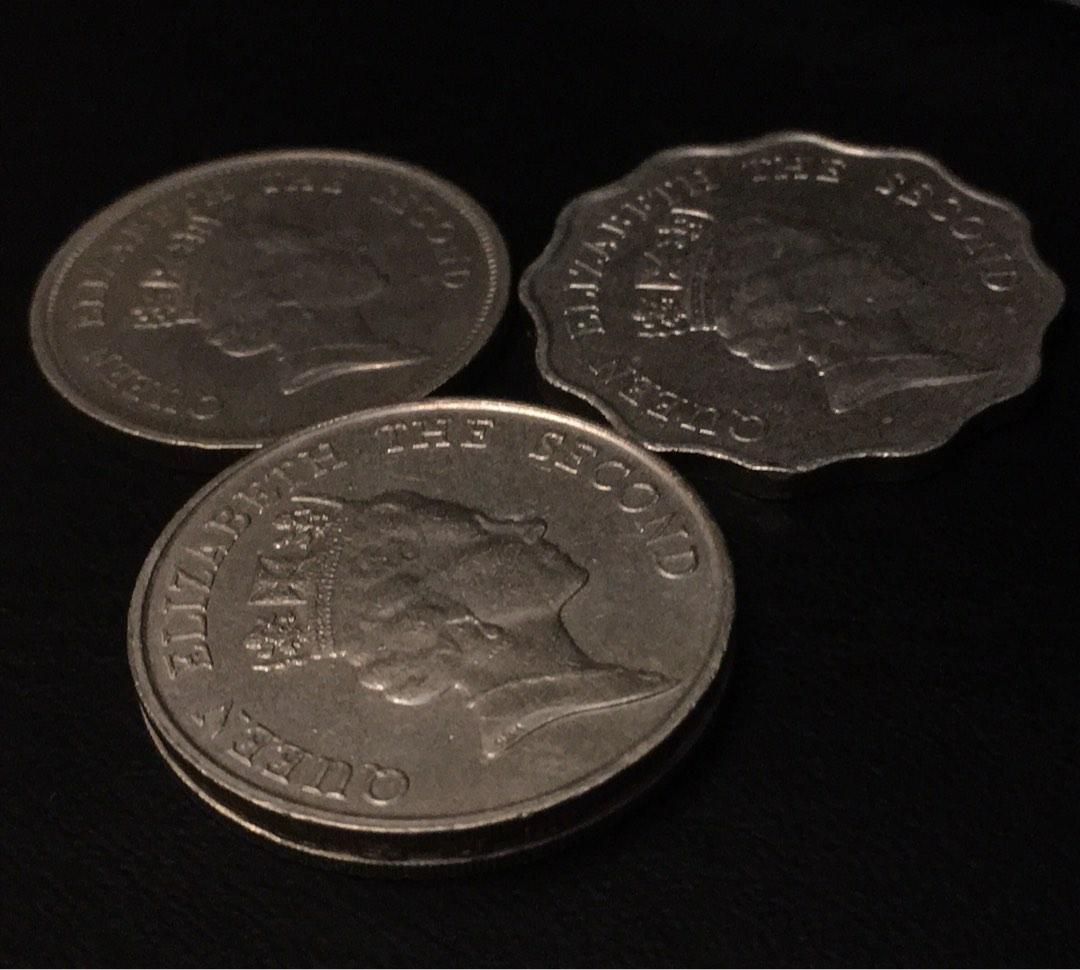 Queen Elizabeth - Hong Kong Coin Set - Vintage 5, 2, 1 HKD, Hobbies ...
