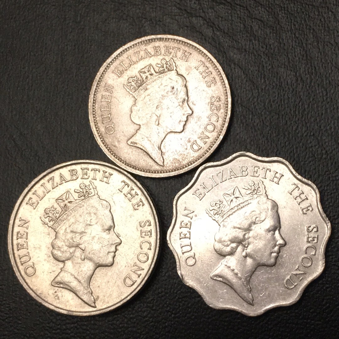 Queen Elizabeth - Hong Kong Coin Set - Vintage 5, 2, 1 HKD, Hobbies ...