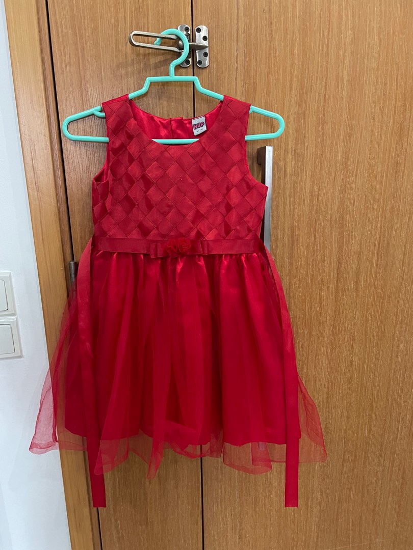 Red frock Girls, Babies & Kids, Babies & Kids Fashion on Carousell