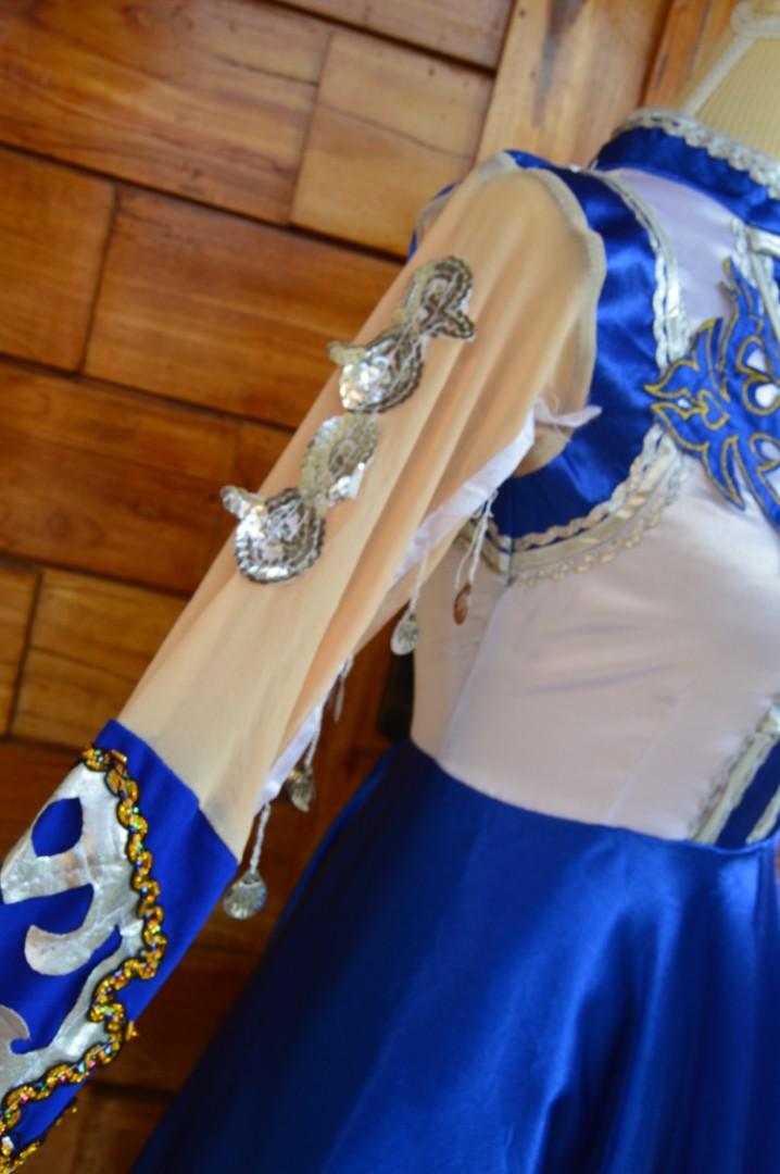 Royal Blue Satin Costume Dress Womens Fashion Dresses And Sets
