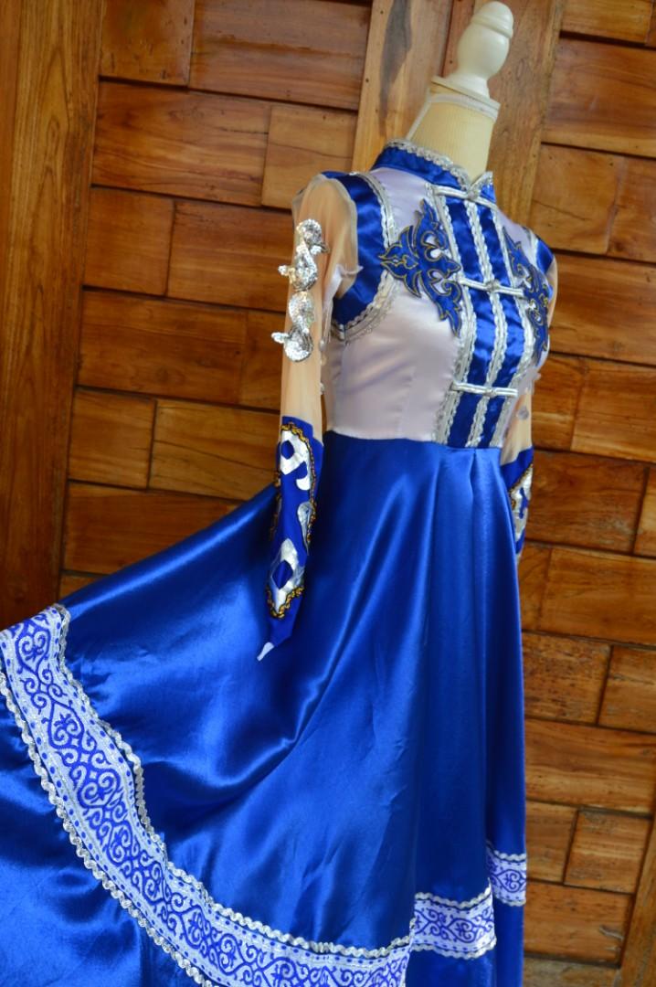 Royal Blue Satin Costume Dress Womens Fashion Dresses And Sets