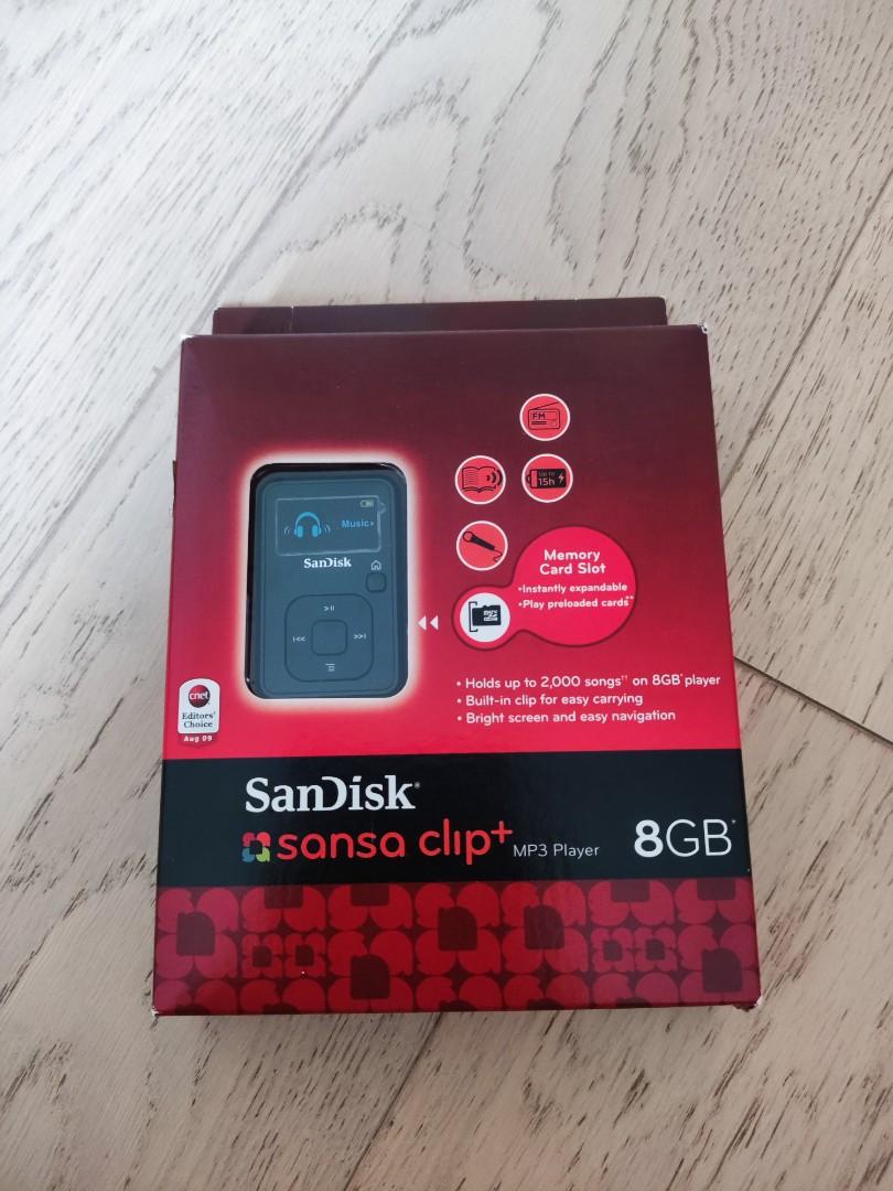 SanDisk Sansa Clip+ 8gb Black, Audio, Portable Music Players on Carousell