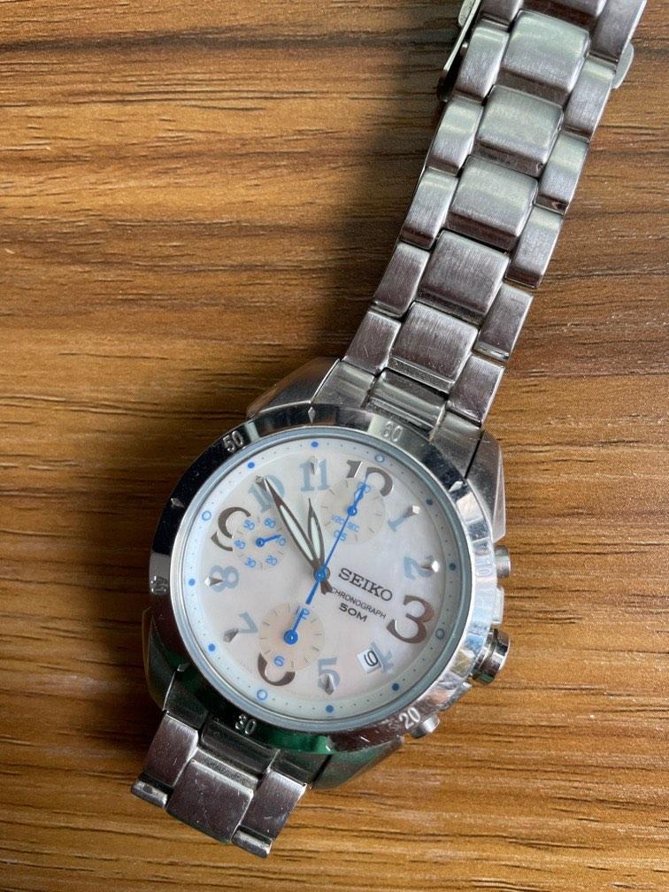 Seiko 30mm stainless steel watch, 名牌, 手錶 - Carousell