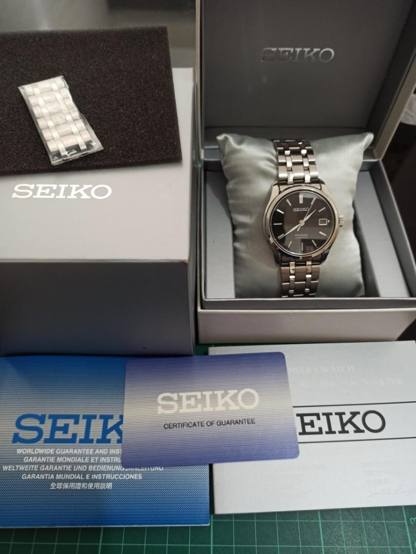 Seiko Presage - SRPD99J1 Black Dress Watch, Luxury, Watches on Carousell
