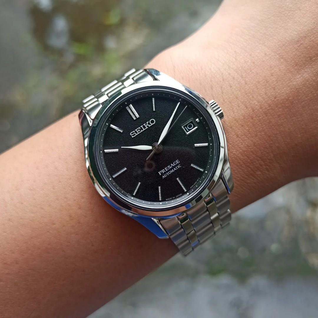 Seiko Presage - SRPD99J1 Black Dress Watch, Luxury, Watches on Carousell