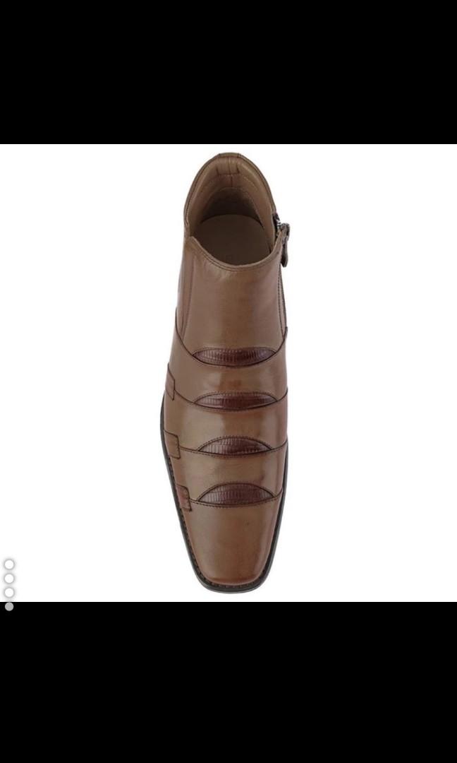Sepatu Formal/Pantofel/Boots ANDREW Original Coklat, Fesyen Pria ...