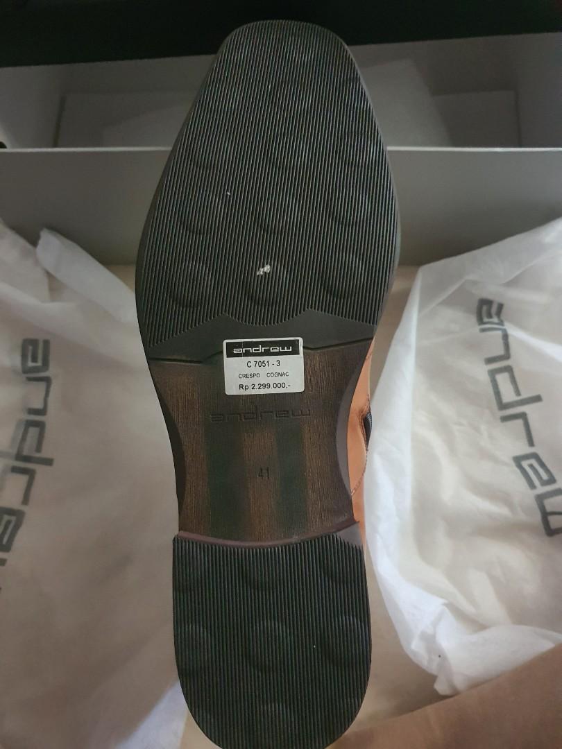 Sepatu Formal/Pantofel/Boots ANDREW Original Coklat, Fesyen Pria ...