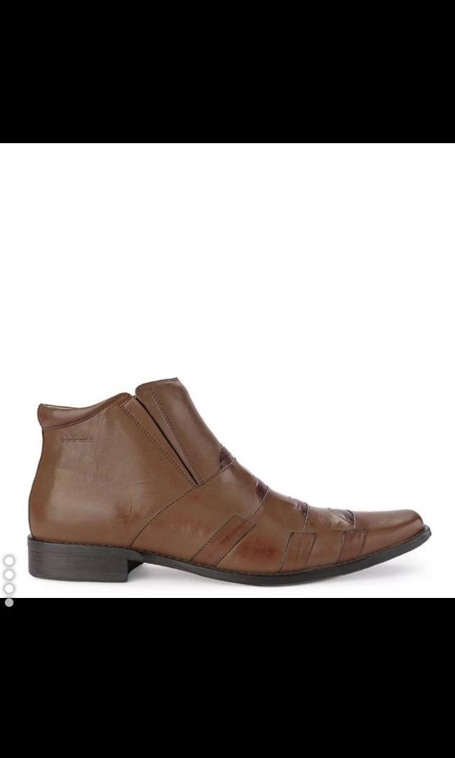 Sepatu Formal/Pantofel/Boots ANDREW Original Coklat, Fesyen Pria ...