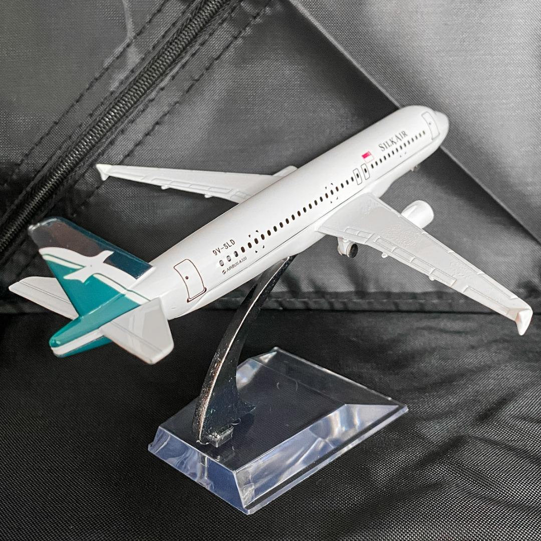 SILKAIR SINGAPORE AIRBUS A320-200 16CM DIECAST METAL 9V-SLD AEROPLANE ...