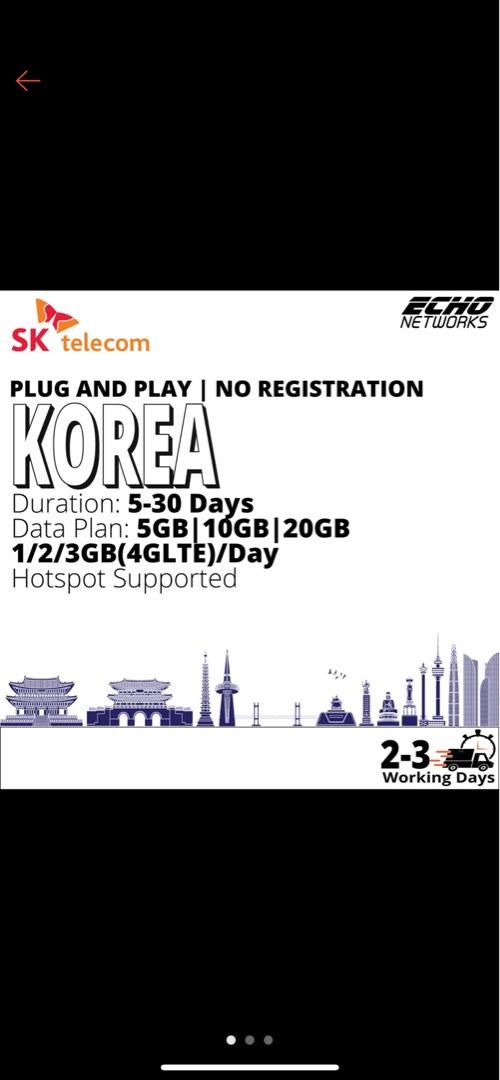 SK telecom - South Korea, Mobile Phones & Gadgets, Mobile & Gadget Accessories, Sim Cards on ...