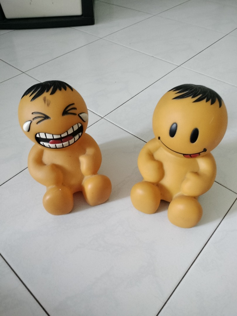 Smiley Piggy bank, Hobbies & Toys, Toys & Games on Carousell