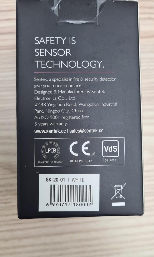 Sentek smoke alarm, TV & Home Appliances, Other Home Appliances on ...
