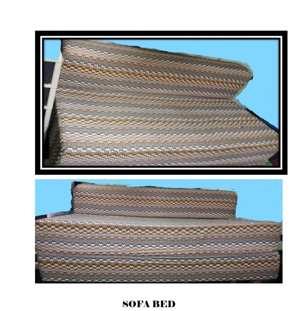 SOFA BED WITH FREE SOFA SHEET COVER, Furniture & Home Living, Furniture ...