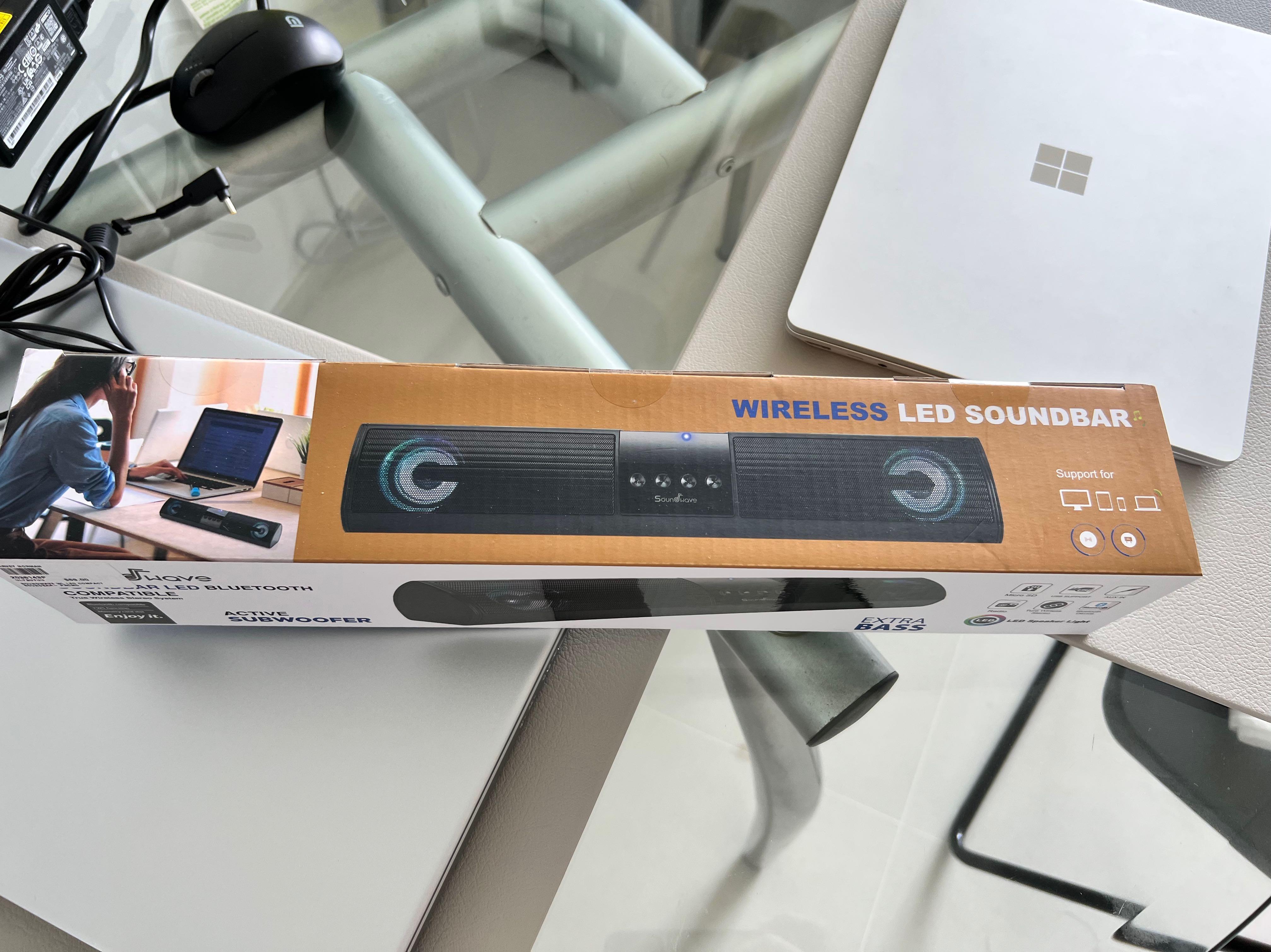 Soundwave Wireless LED Bluetooth Soundbar, Audio, Soundbars, Speakers ...