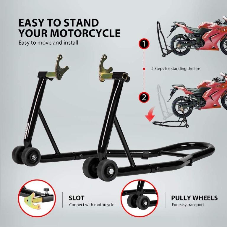 SPECSTAR Heavy Duty Motorcycle Rear Wheel Lift Universal Sport Bike ...