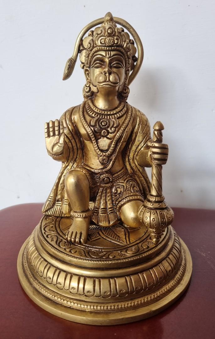 Sri Hanuman Statue (Heavy duty bronze), Hobbies & Toys, Memorabilia ...