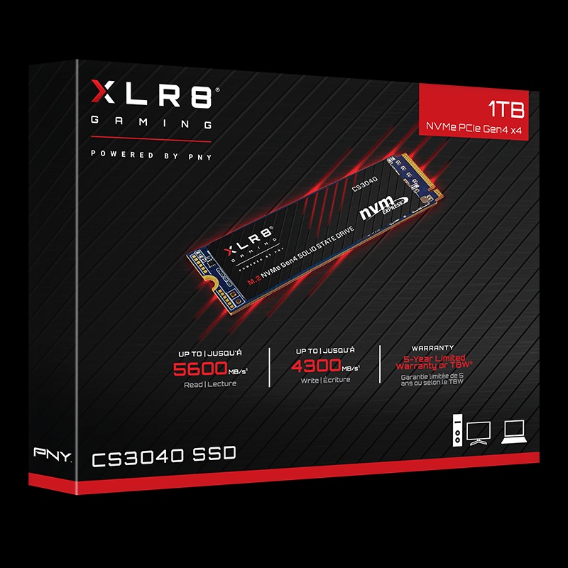 SSD XLR8 GAMING CS3040 M.2 NVMe 1TB GEN4 x4 SSD, Computers & Tech ...
