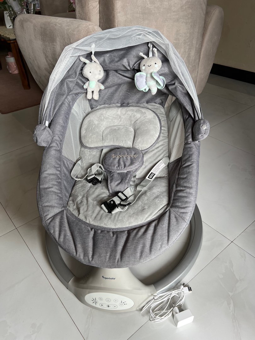 Sugar Baby Hug Me Automatic Baby Swing Bed Bouncer Rocker Melody Music ...