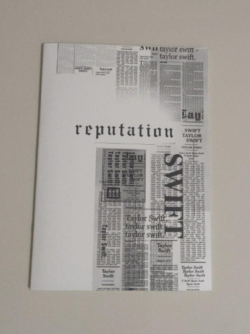 Taylor Swift reputation notebook merchandise, Hobbies & Toys ...