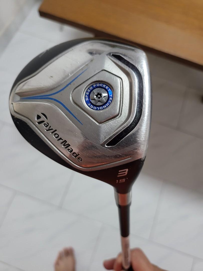 TaylorMade jetspeed Driver, 3 & 5 woods and 2 hybrid, Sports Equipment ...